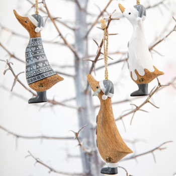 DCUK Wooden Ducks | Hand Carved Duck Ornaments | Gifts From Handpicked