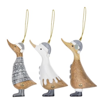 DCUK Wooden Ducks | Hand Carved Duck Ornaments | Gifts From Handpicked