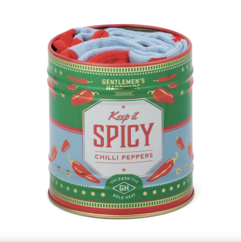 Chilli Socks and Storage Tin Gift Set | Gifts Handpicked