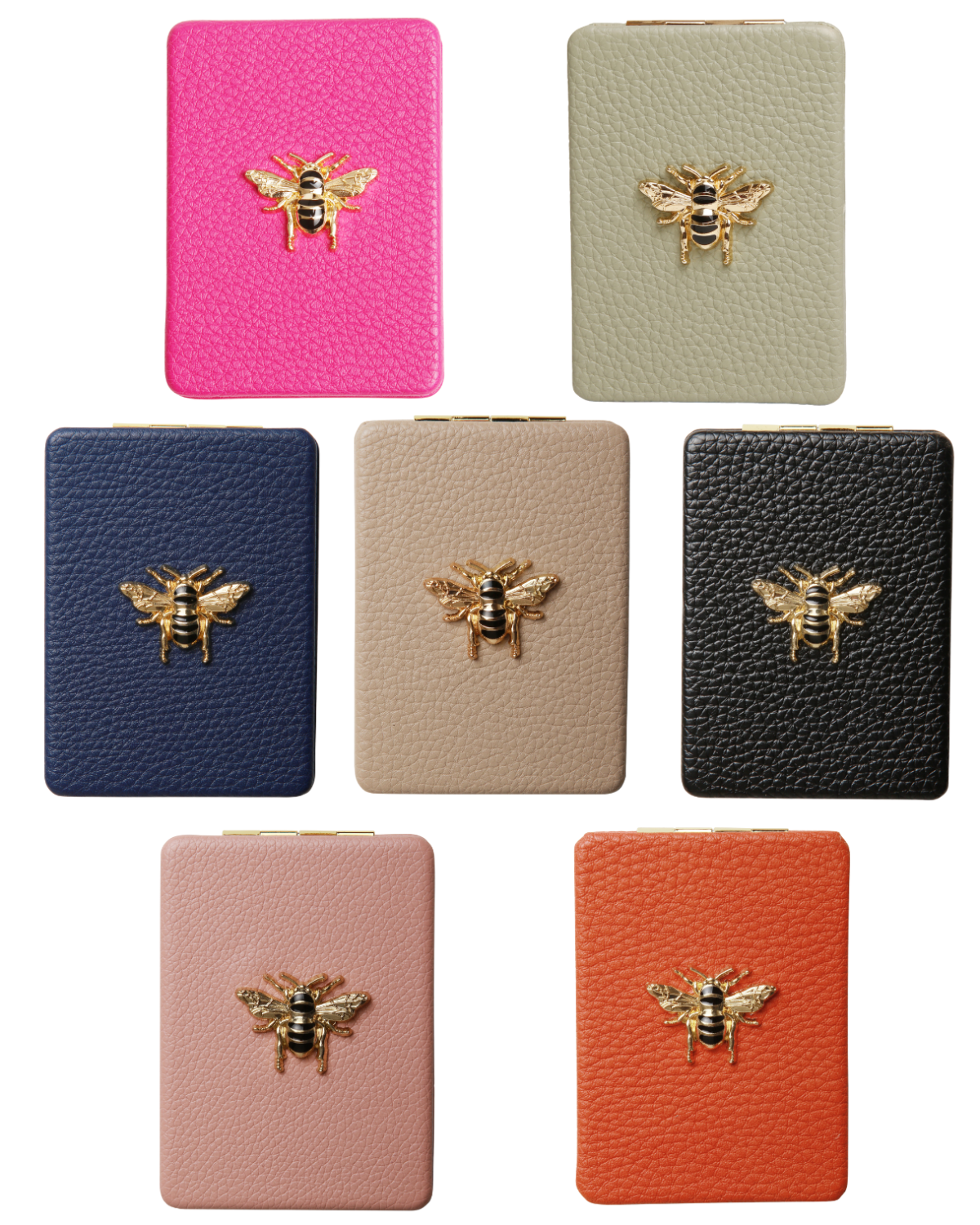 Alice Wheeler Faux Leather Compact Mirrors | GiftsHandpicked