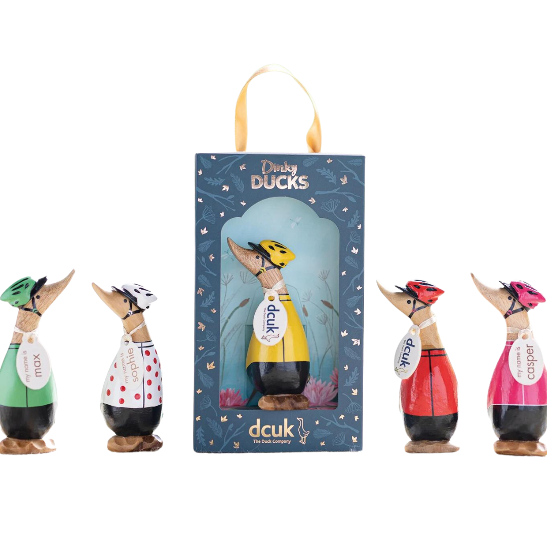 DCUK Dinky Cyclist Wooden Duck | Gifts from Handpicked
