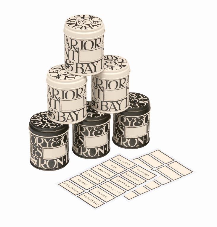 Emma Bridgewater Black Toast Herb and Spice Tins | Gifts
