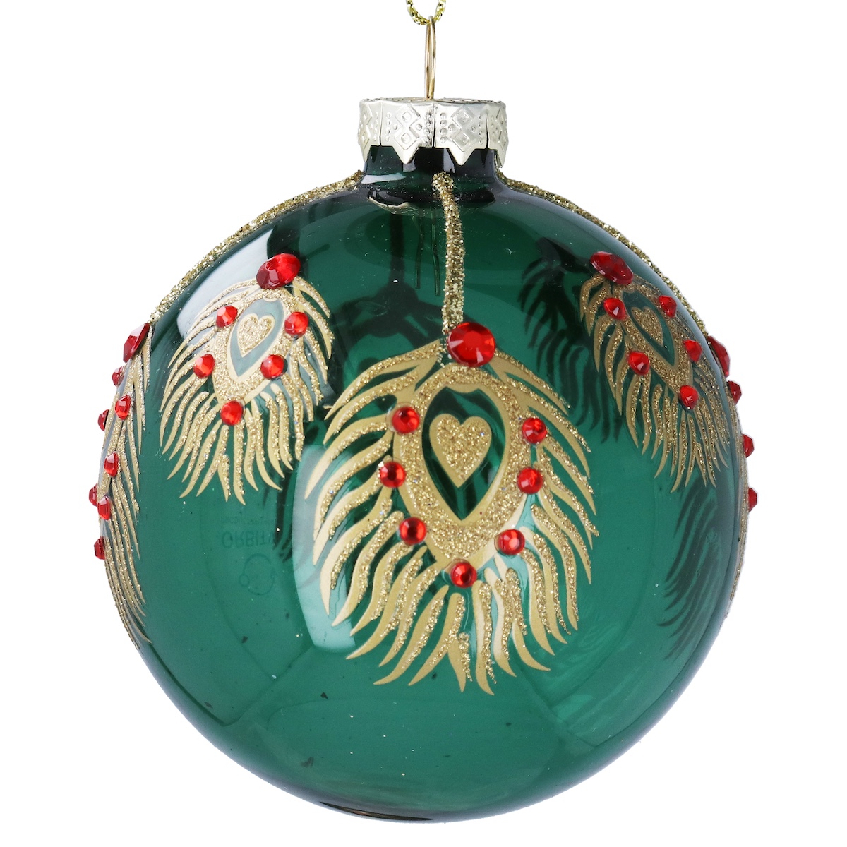 Gisela Graham Green Peacock Christmas Tree Bauble | Gifts