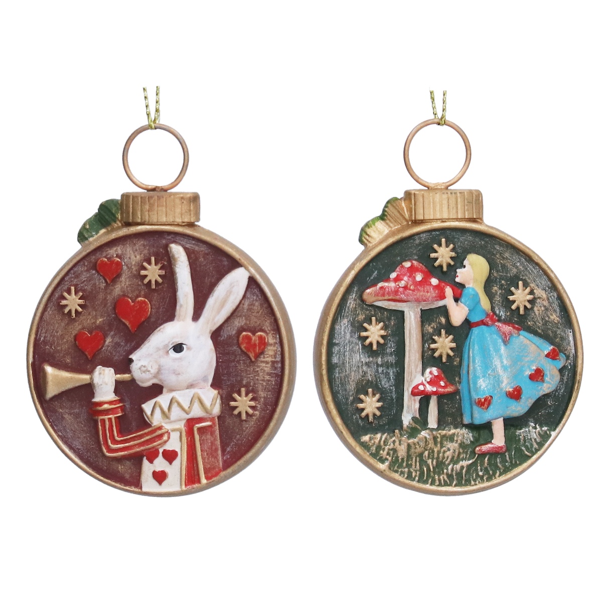 Gisela Graham Alice in Wonderland Christmas Decorations