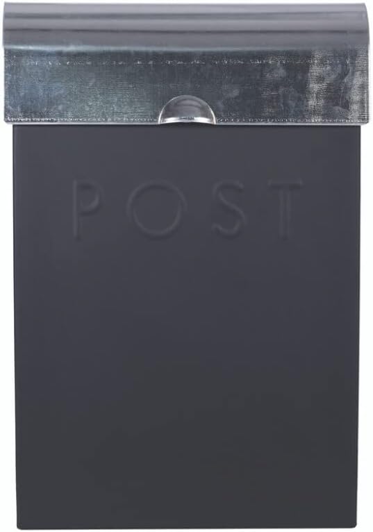 Garden Trading Galvanised Steel Post Box | Gifts Handpicked