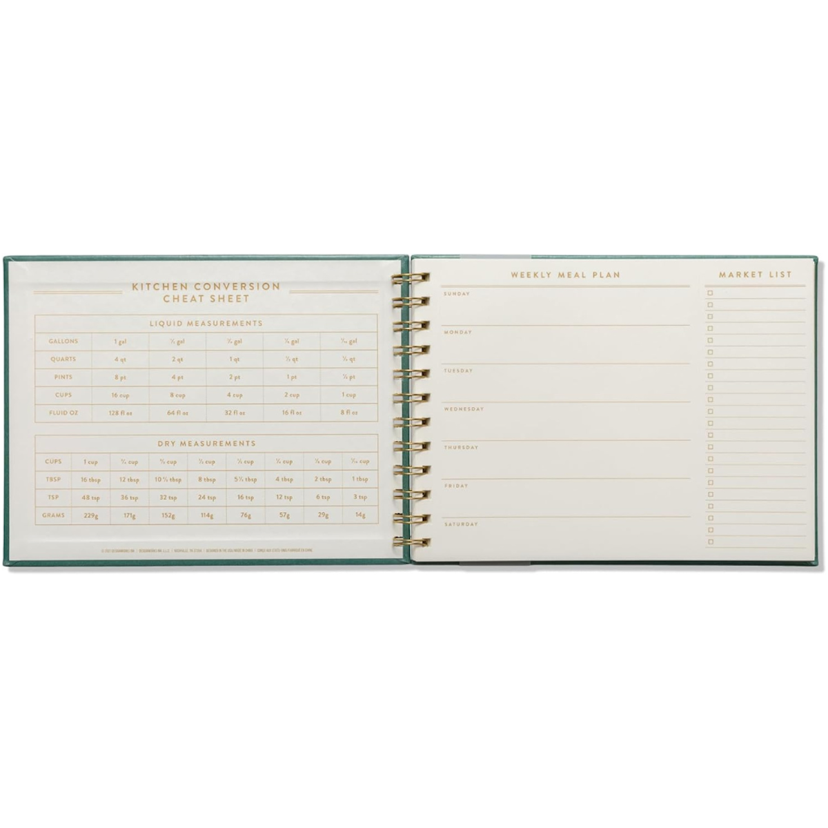 Designworks Ink Ring Bound Meal Planner | Gifts Handpicked