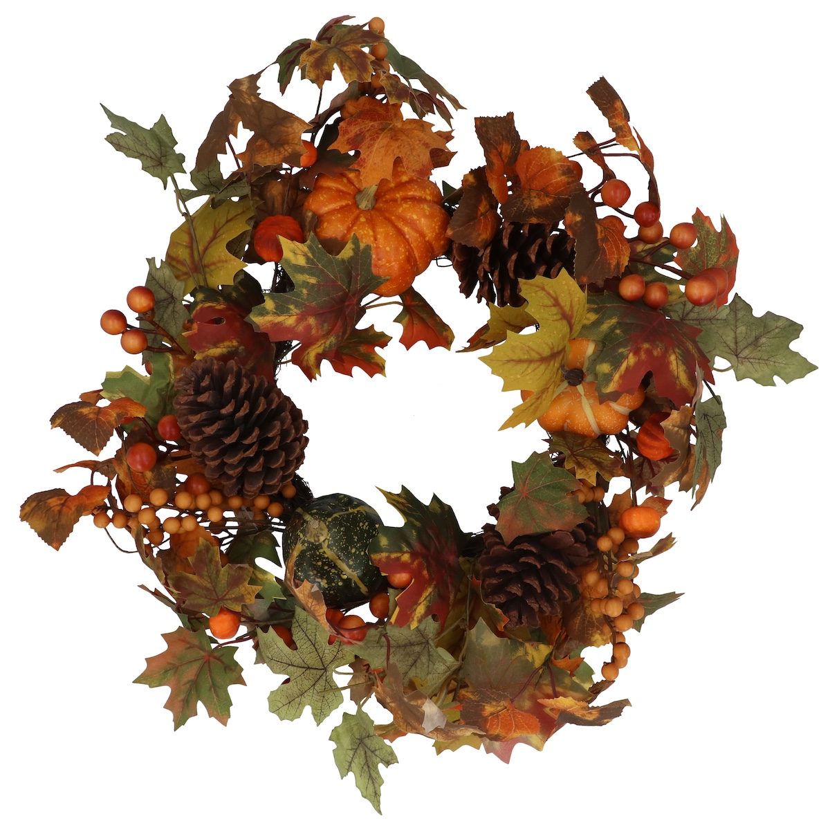 Gisela Graham Pumpkin & Pinecone Autumn Wreath | Handpicked