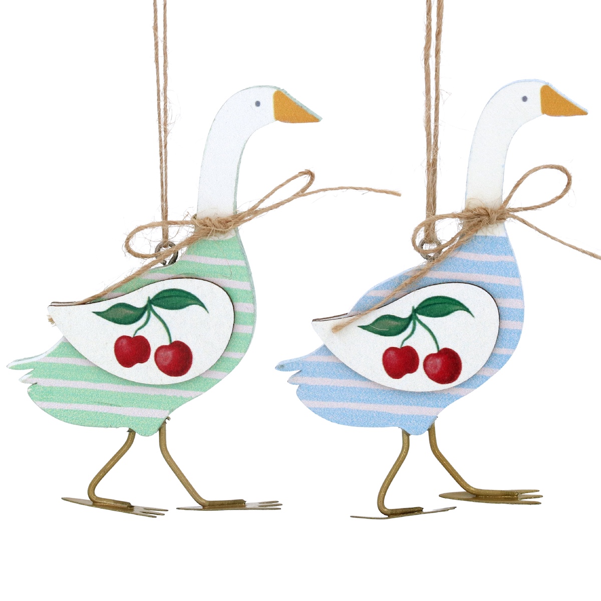 Gisela Graham Cherry Geese Easter Decorations | Handpicked