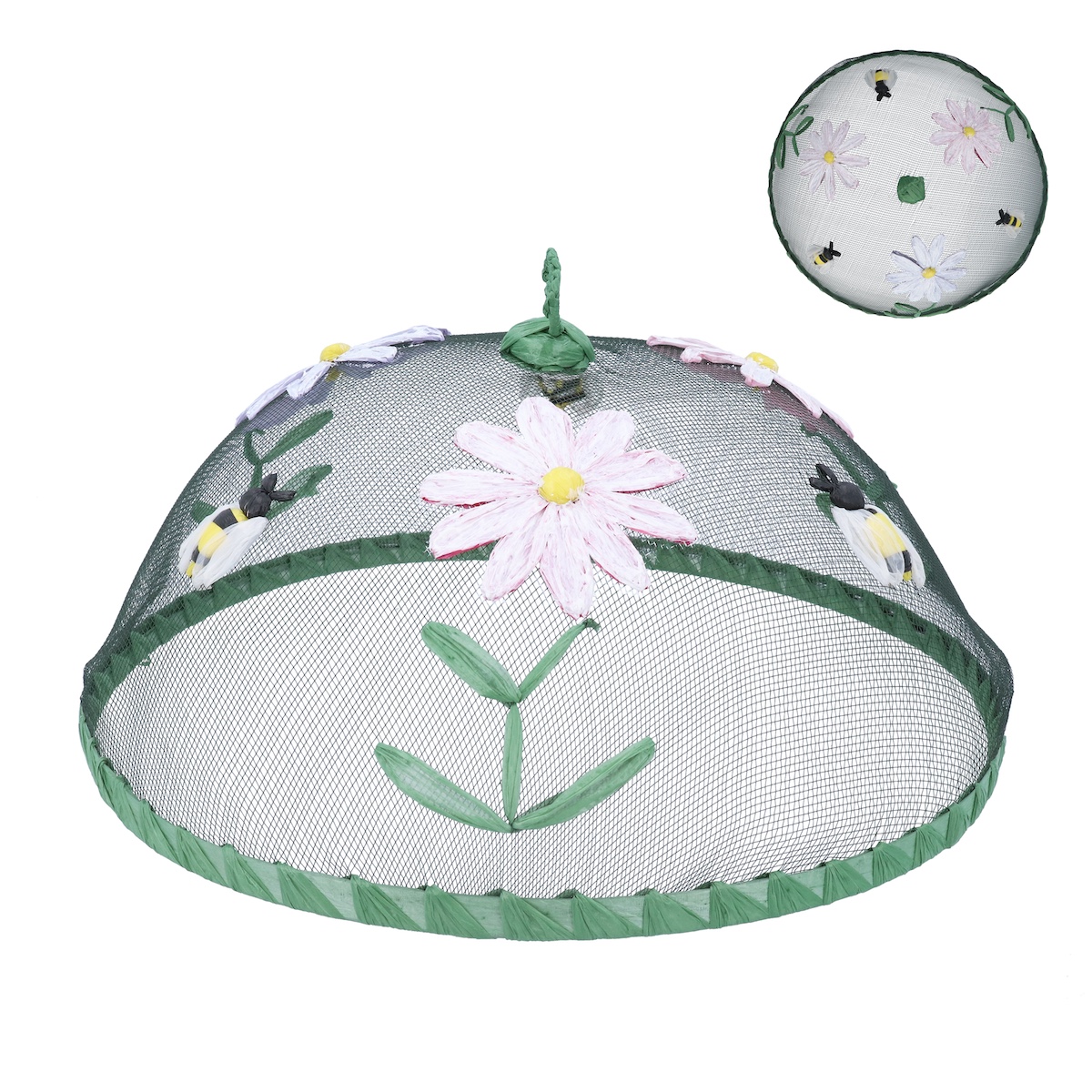 Gisela Graham Daisy & Bee Mesh Food Cover | GiftsHandpicked