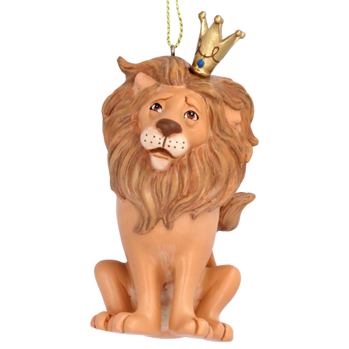 Gisela Graham Lion in Crown Christmas Tree Decoration