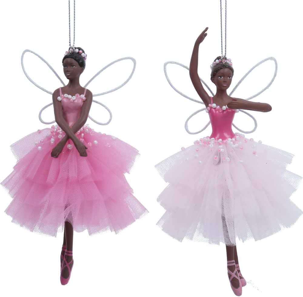 Gisela Graham Pink Fairy Christmas Decorations | Handpicked
