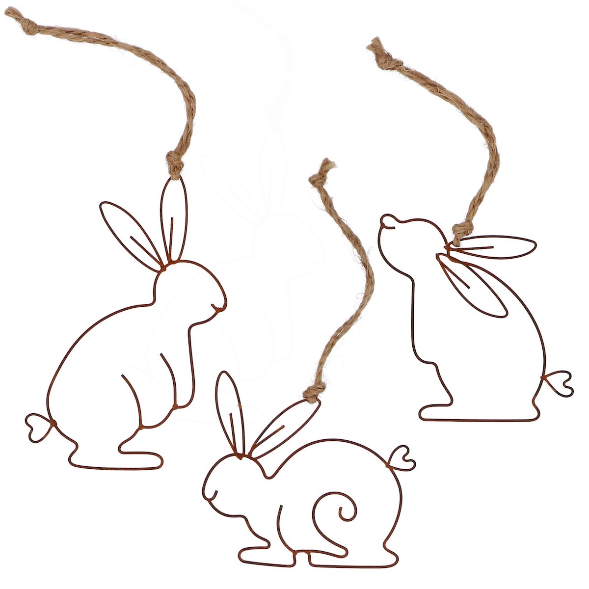 Gisela Graham Wire Bunny Easter Decorations | Handpicked