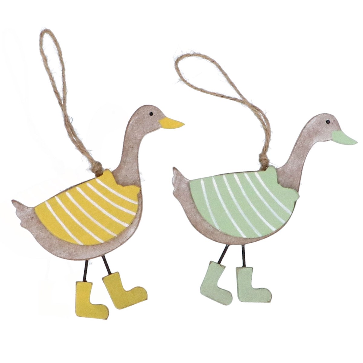 Gisela Graham Wooden Duck Easter Decorations | Handpicked