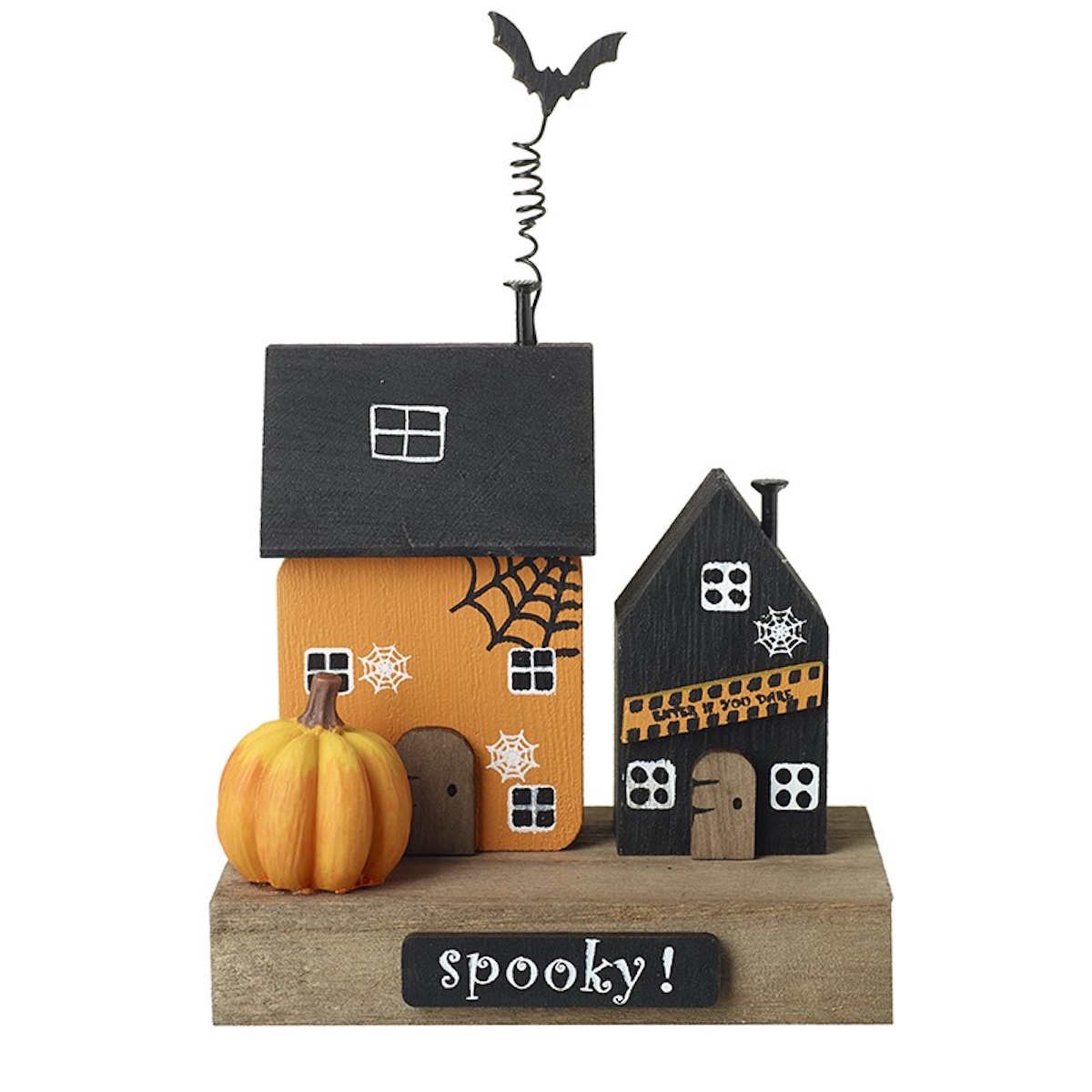 Heaven Sends Spooky Wooden Halloween Ornament | Handpicked