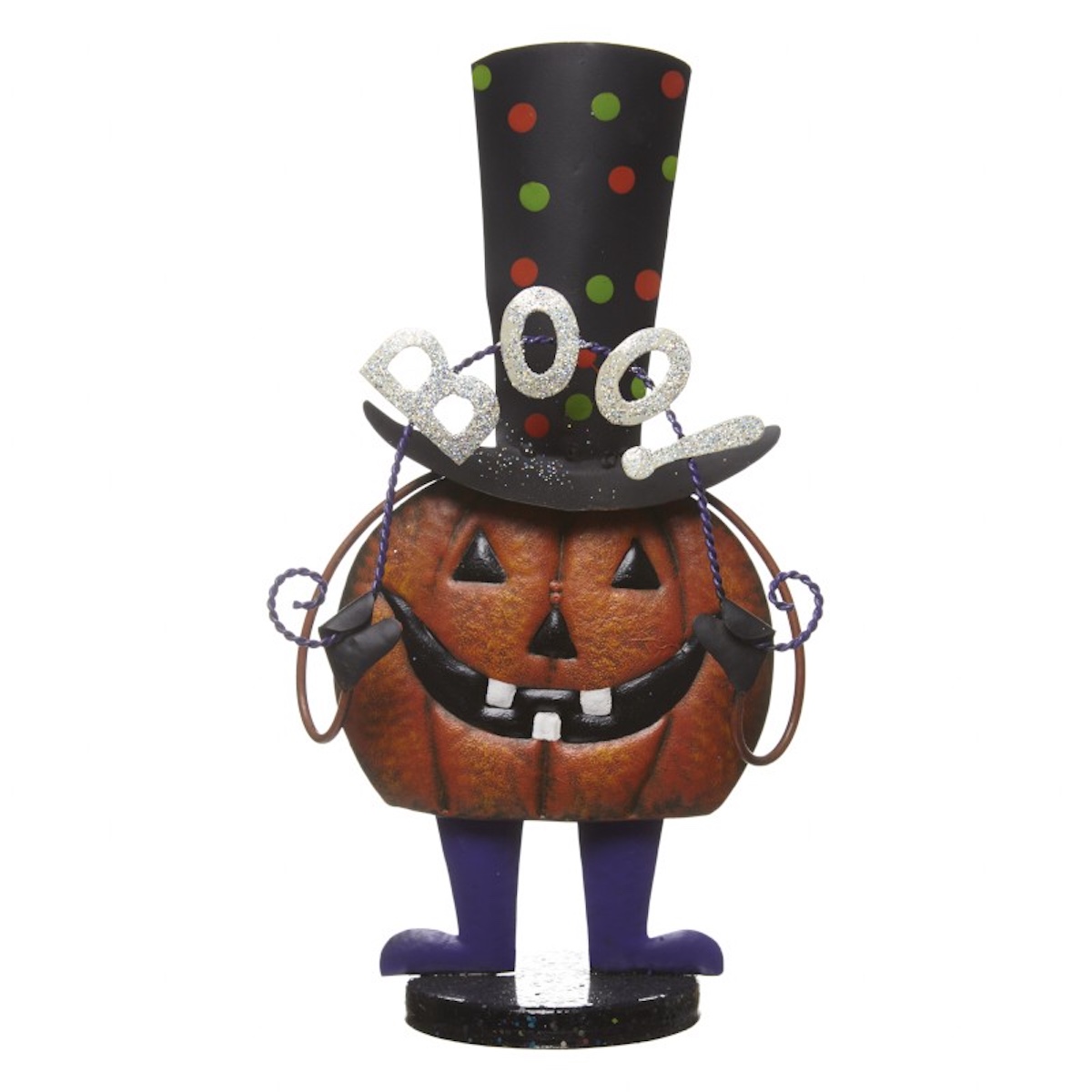 Metal Pumpkin & Boo Sign Halloween Decoration | Handpicked