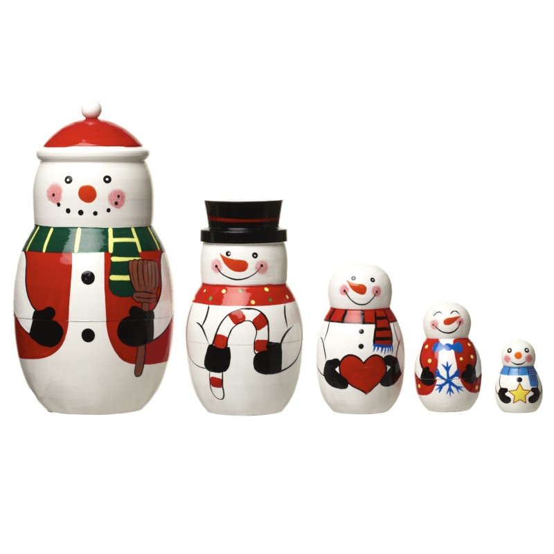 Heaven Sends Snowmen Nesting Set Christmas Decoration |GFHP