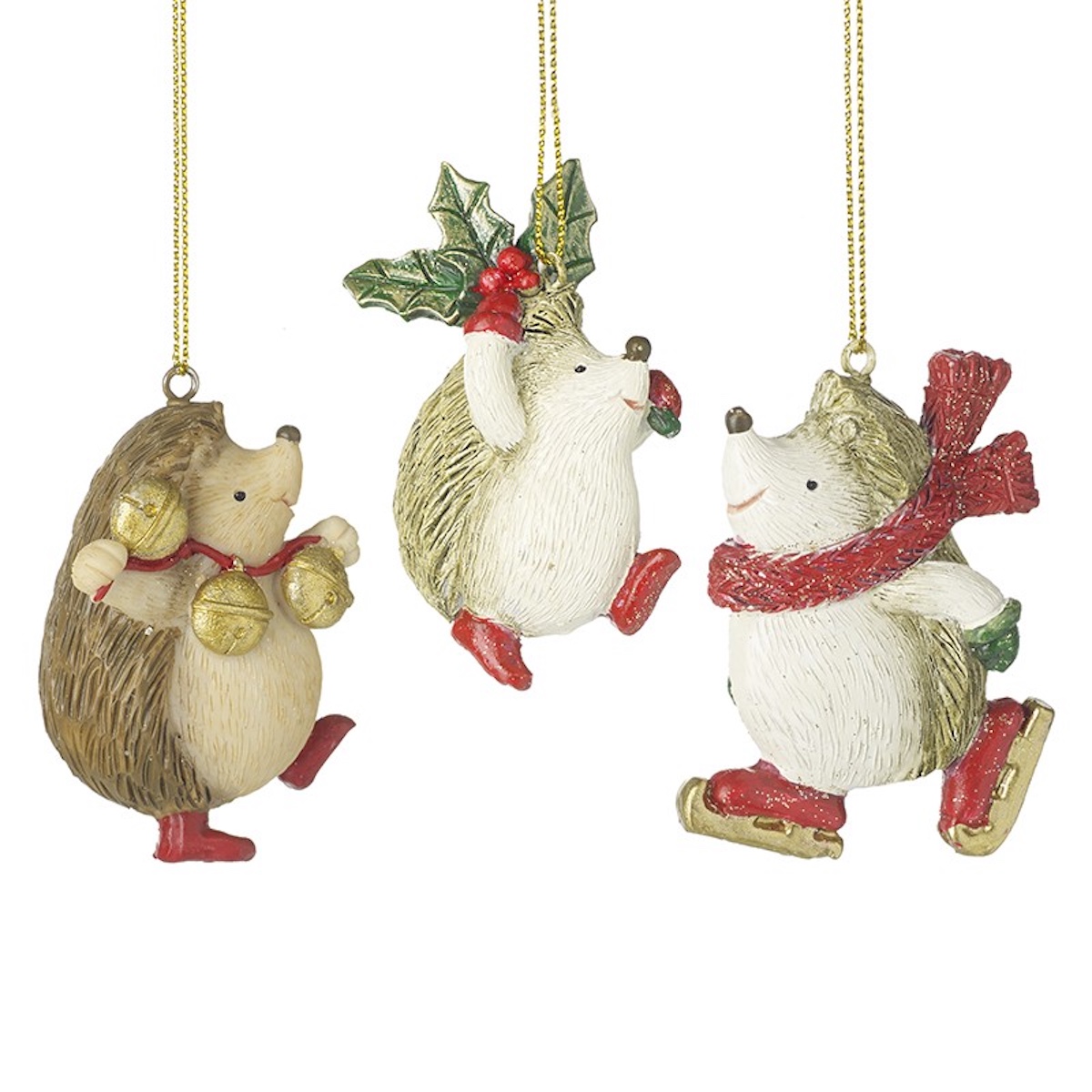 Heaven Sends Skating Hedgehog Christmas Decorations | Gifts