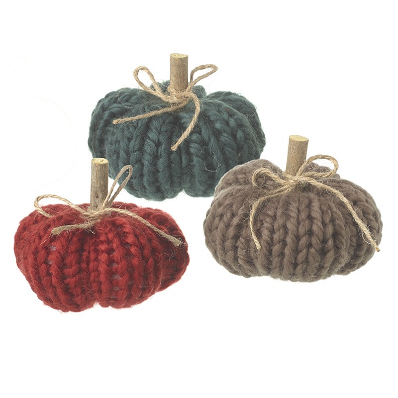 Heaven Sends Colourful Knitted Pumpkin Decorations | Gifts