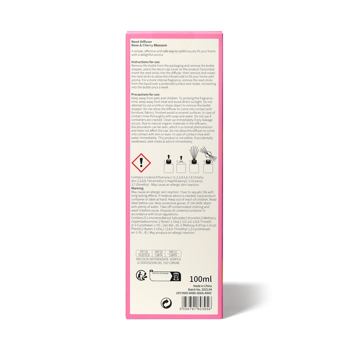 Hello Kitty Rose & Cherry Blossom Reed Diffuser | Handpicked