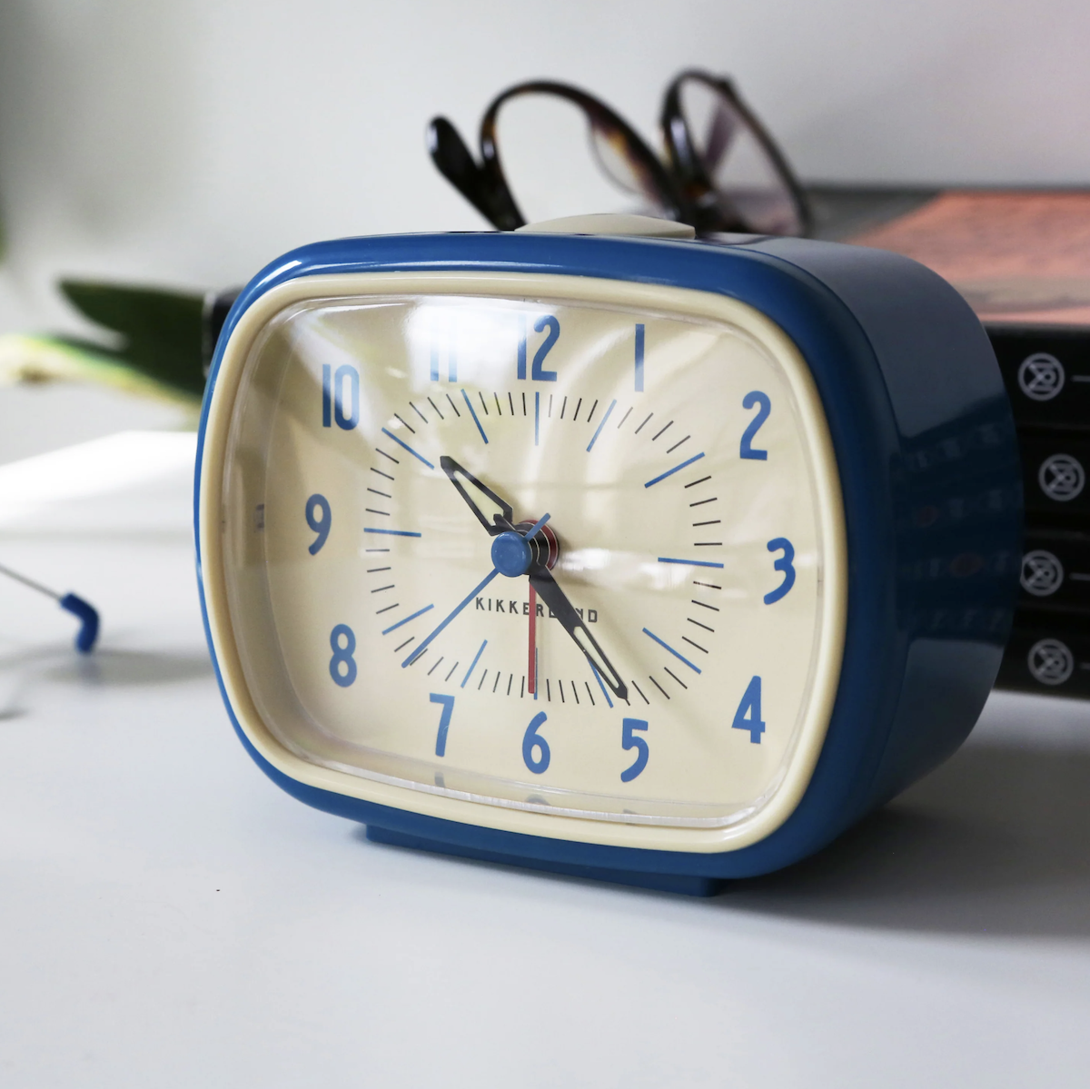 Kikkerland Blue Retro Alarm Clock | Gifts from Handpicked