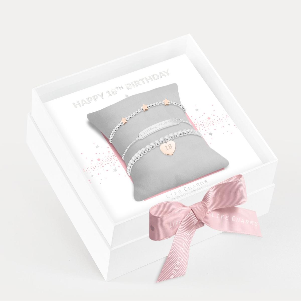 Life Charms 18th Birthday Bracelet Stack Gift Box | Gifts