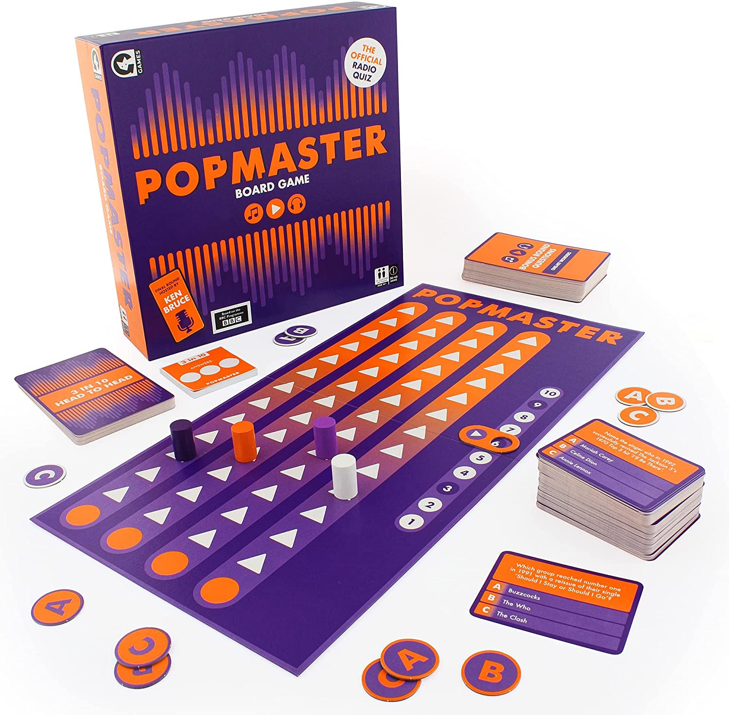 Ginger Fox Pop Master Board Game - Music Knowledge | GFHP