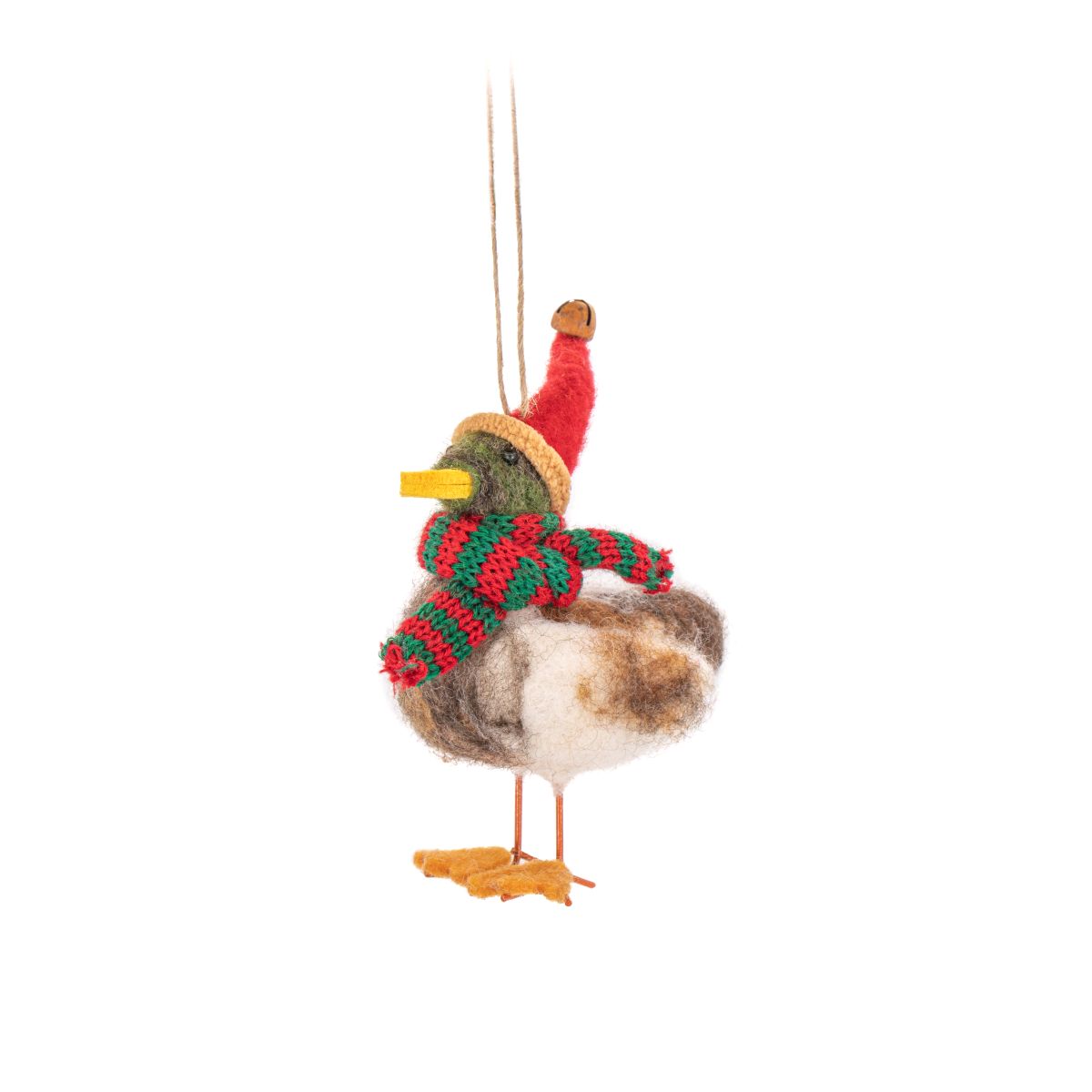 Sass & Belle Felt Duck Christmas Tree Decoration