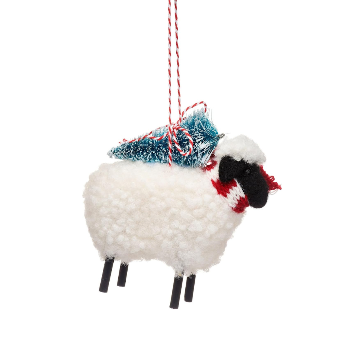 Sass & Belle Felt Sheep Christmas Decoration | Handpicked