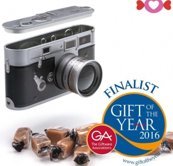 Retro Camera Tin Filled With Fudge - Gifs From Handpicked Homewares