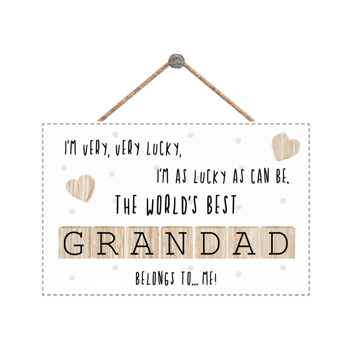 The World's Best Grandad Wooden Plaque | Gifts Handpicked