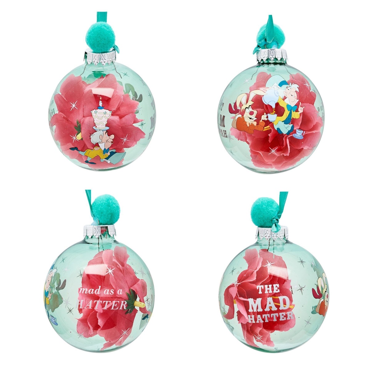 Disney Alice in Wonderland Christmas Baubles | Handpicked
