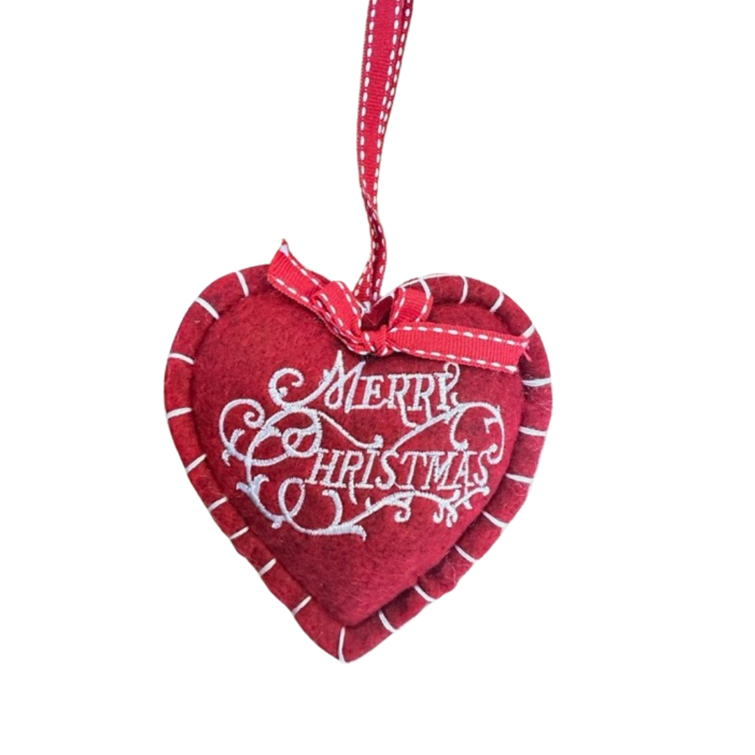 Widdop Heart Shaped Christmas Tree Decoration | Handpicked