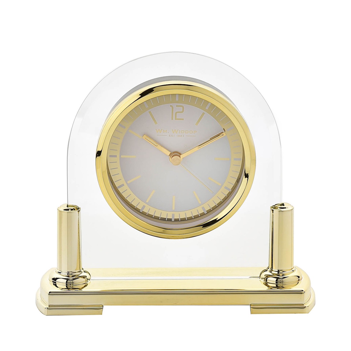 Widdop Two Tone Gold Mantel Clock | Gifts from Handpicked
