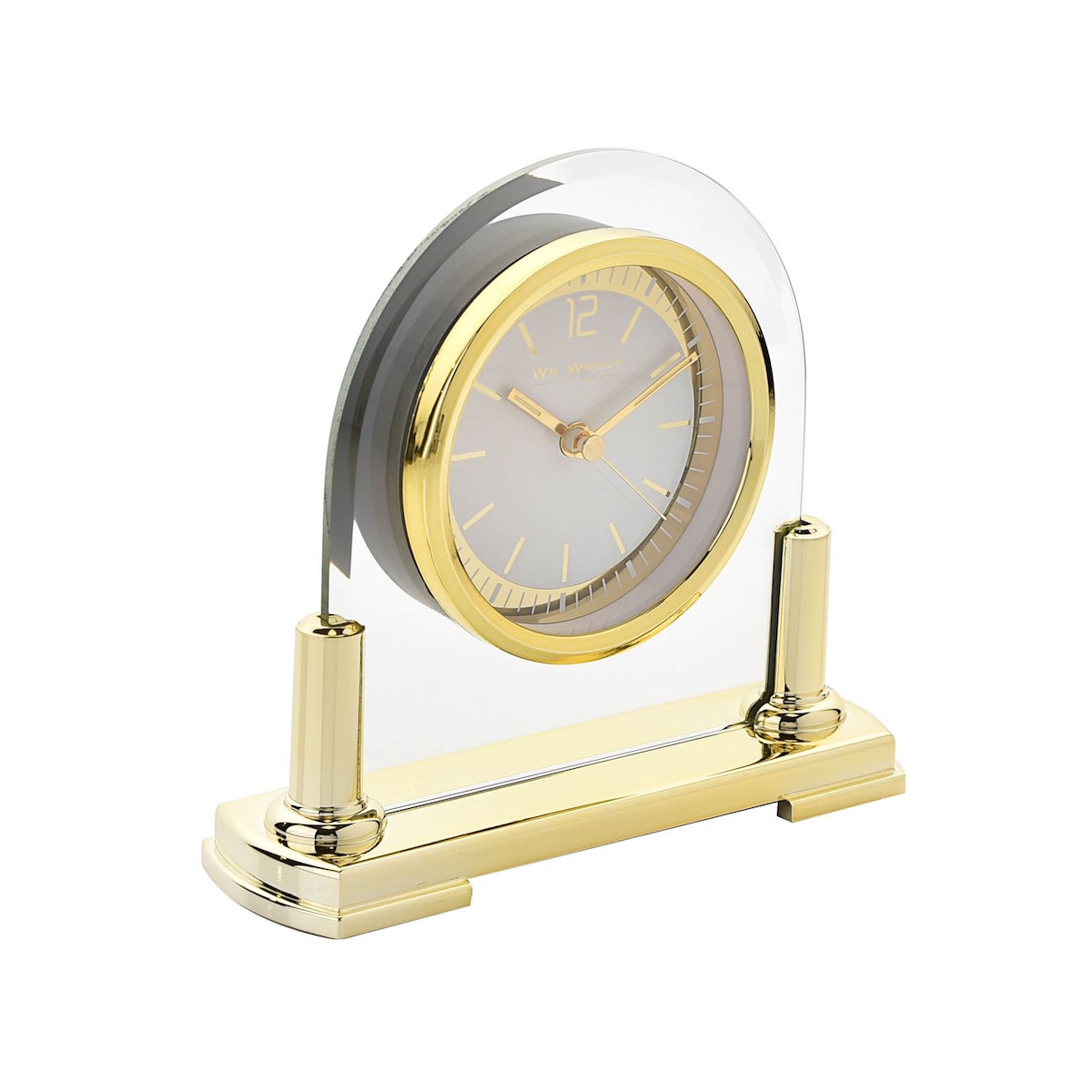 Widdop Two Tone Gold Mantel Clock | Gifts from Handpicked