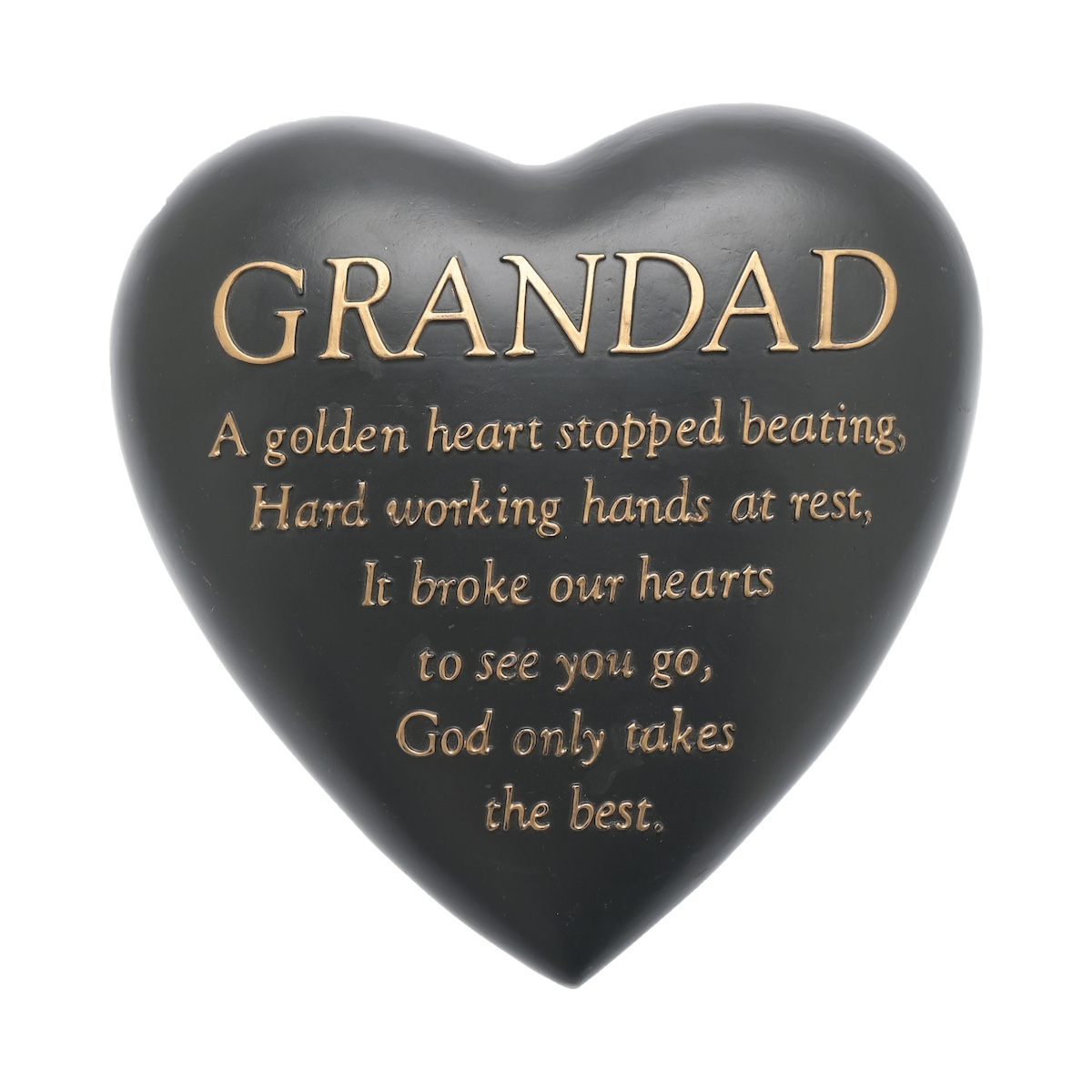 Widdop Grandad Heart Shaped Graveside Plaque | Handpicked
