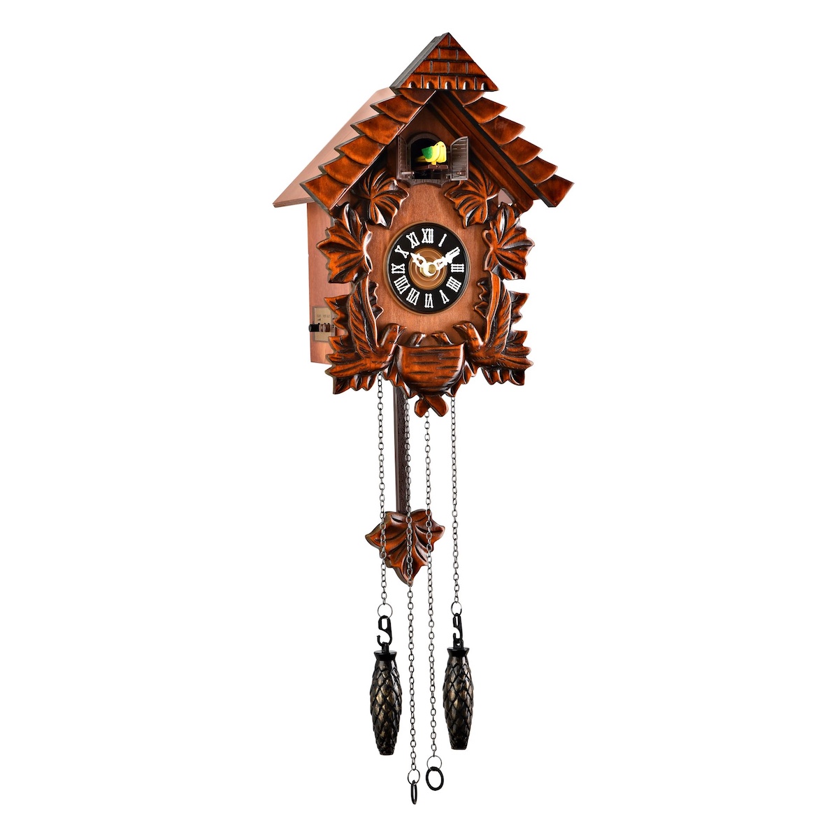 Widdop Pitched Roof Wooden Cuckoo Clock | Gifts Handpicked