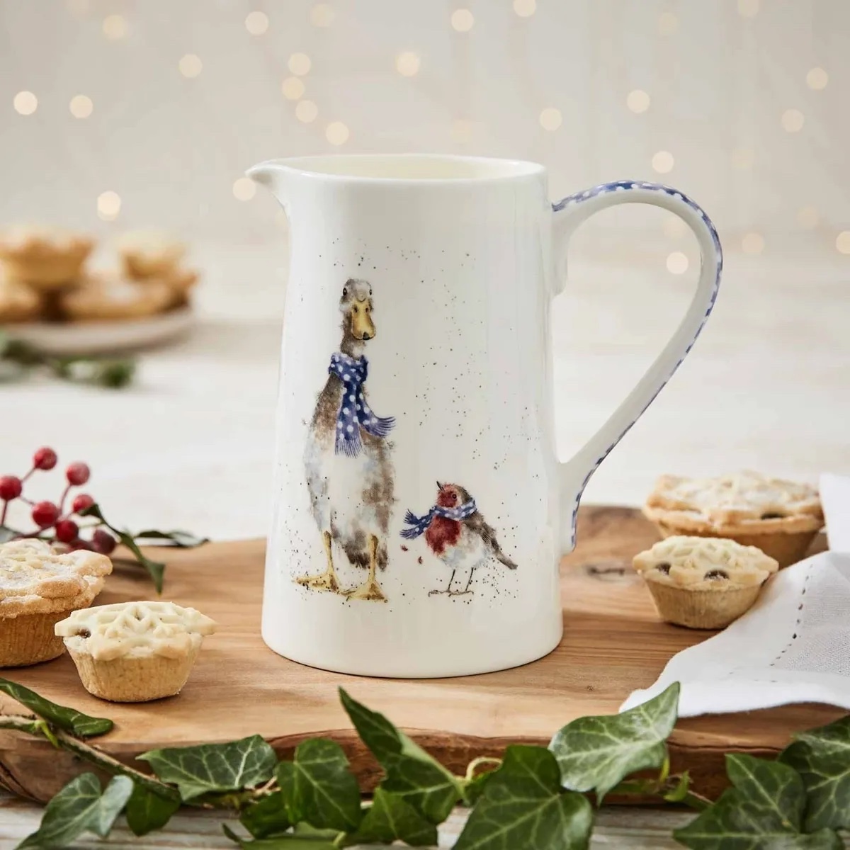 Wrendale Designs Duck & Robin Christmas Jug | Handpicked