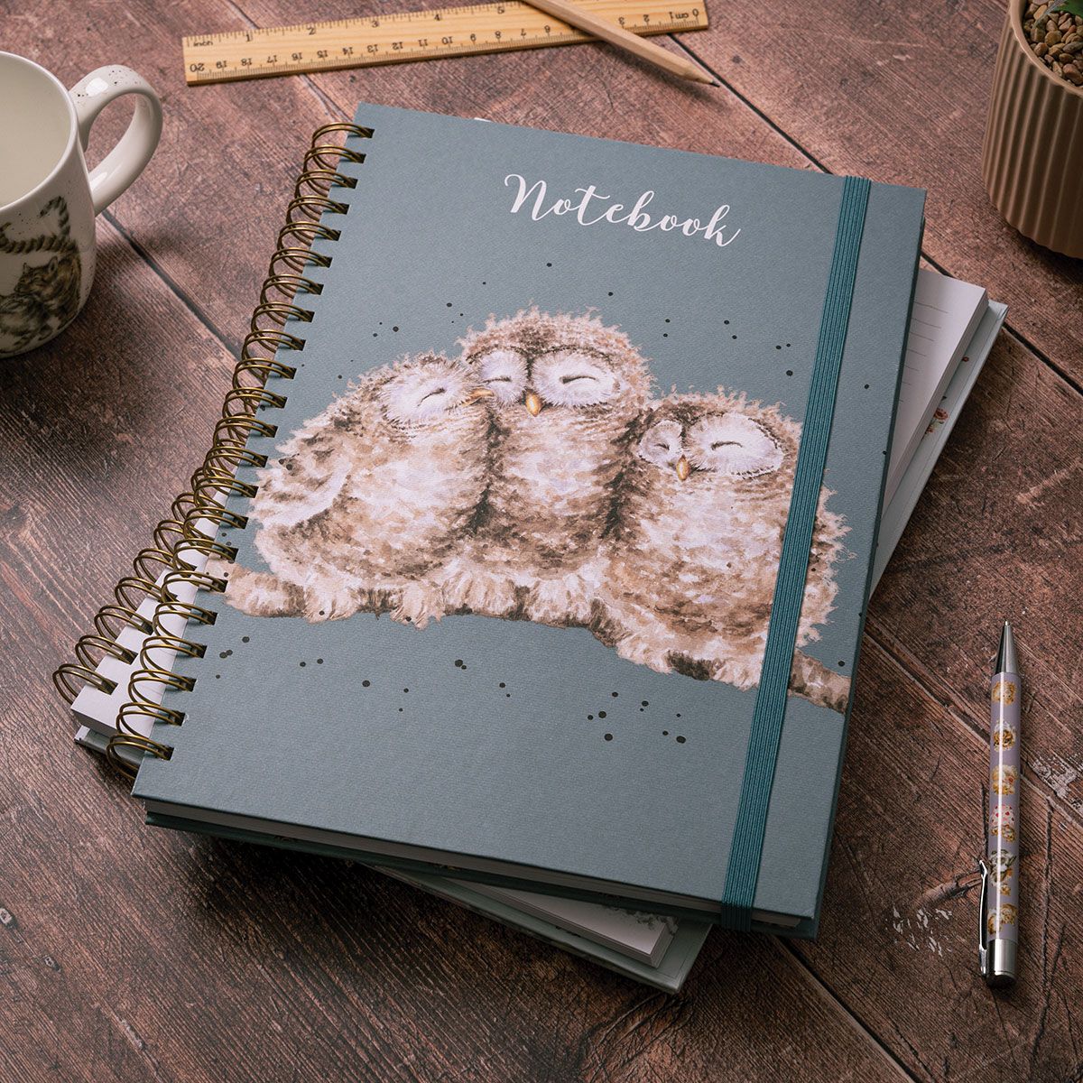 Wrendale Designs A4 Owl Notebook | Gifts from Handpicked