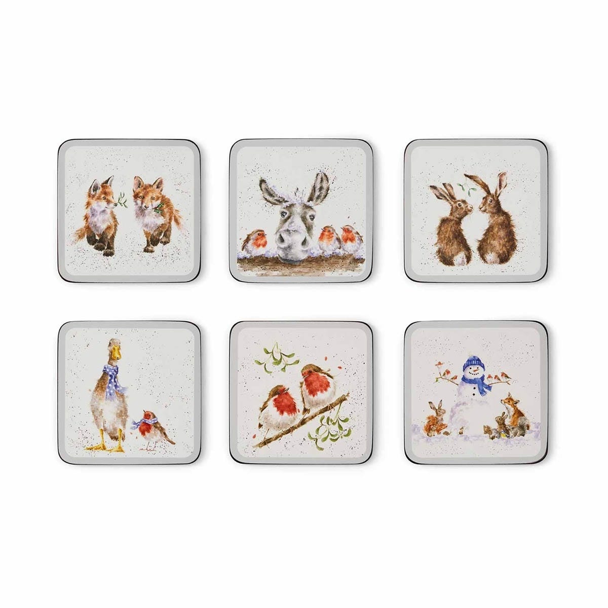Wrendale Designs Christmas Coasters | Gifts from Handpicked