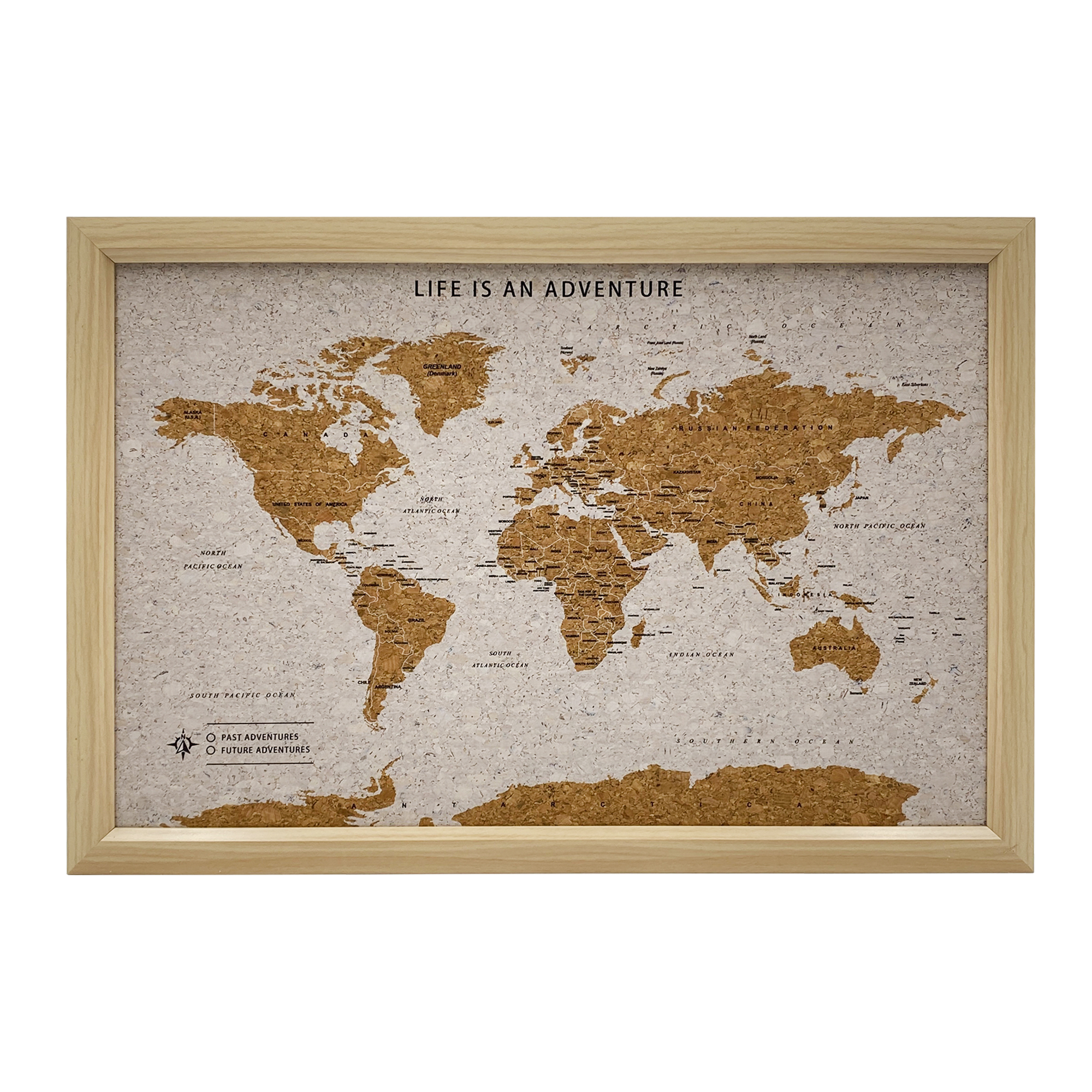 Personalised Travel Map Pinboard from Splosh - Small| Gifts From Handpicked