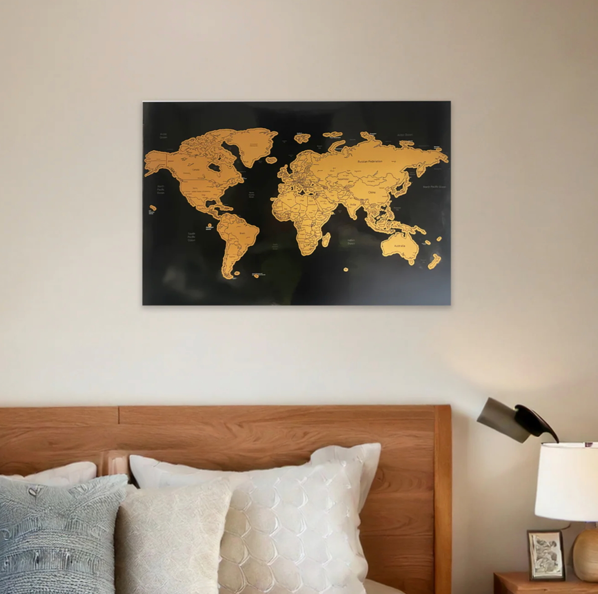 Black Scratch Off World Travel Map | Gifts from Handpicked
