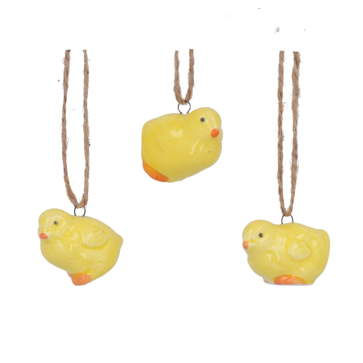 Gisela Graham Ceramic Chick Easter Decorations | Handpicked
