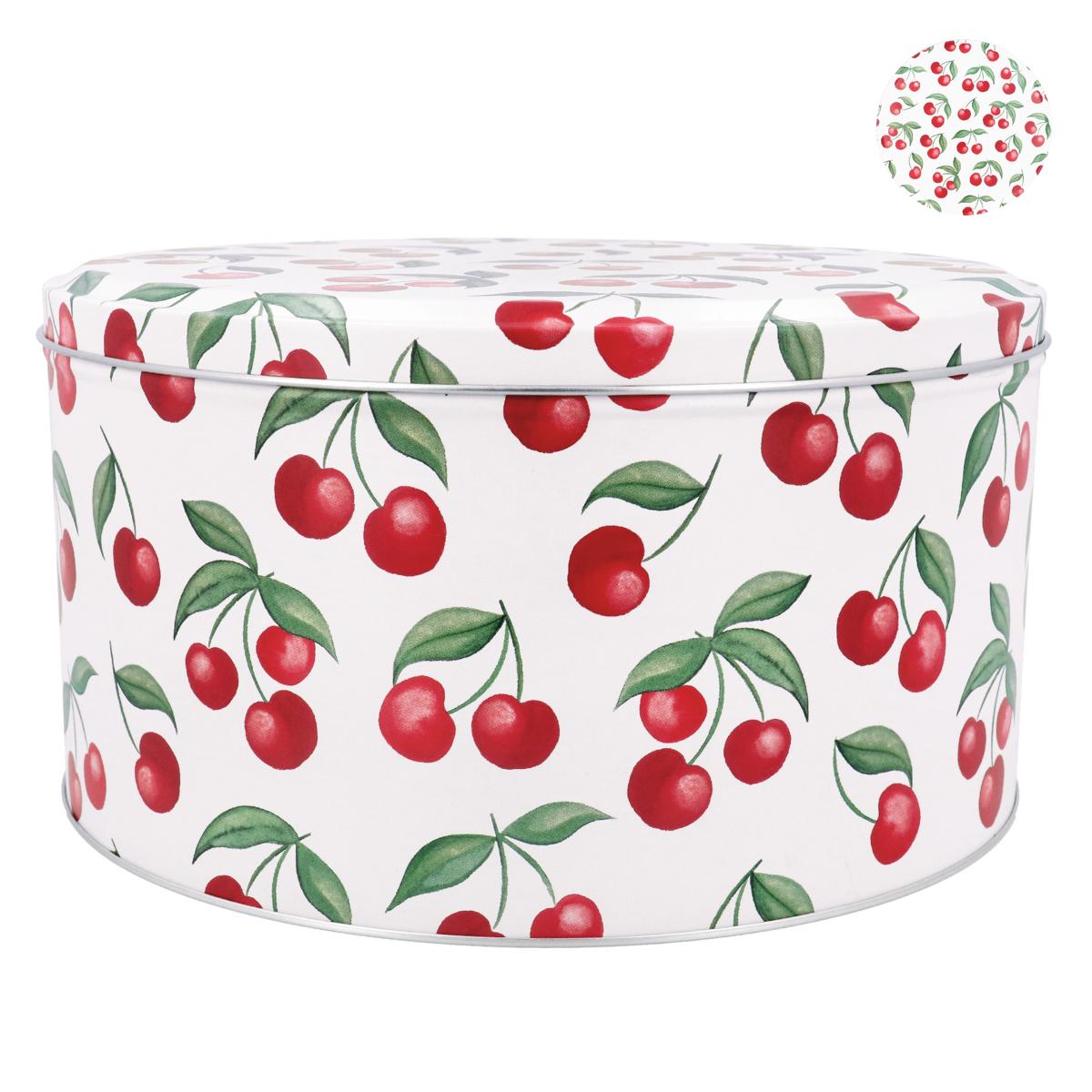 Gisela Graham Cherry Design Cake Tin | Gifts from Handpicked