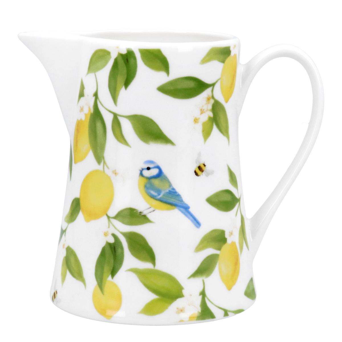 Gisela Graham Lemon & Blue Tit Jug | Gifts from Handpicked