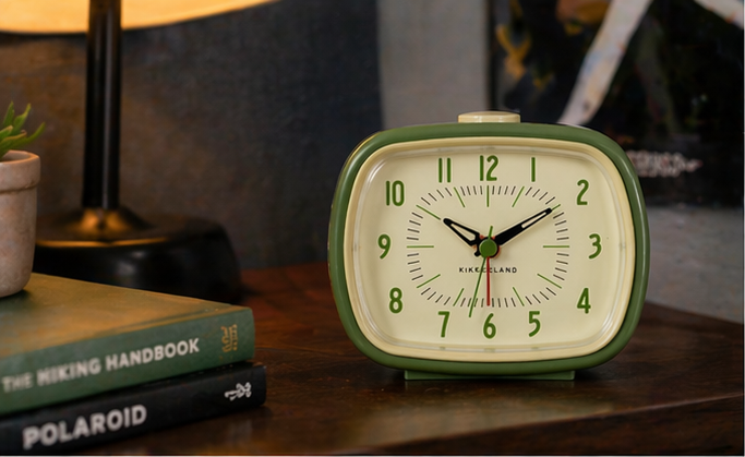 Kikkerland Green Retro Alarm Clock | Gifts from Handpicked