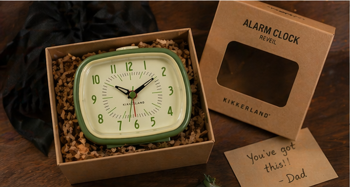 Kikkerland Green Retro Alarm Clock | Gifts from Handpicked